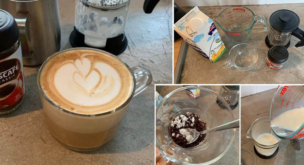 Buat Sendiri Kopi Latte Yang Rupa & Rasanya Macam Minum Di Kafe
