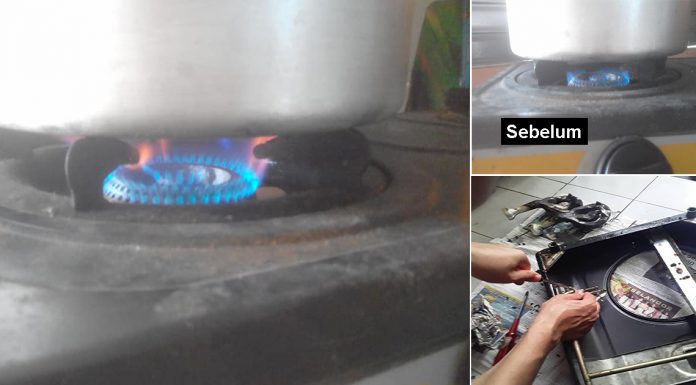 Cara Servis & Selamatkan Dapur Gas Lama Yang Tersumbat, Api Menyala Kecil