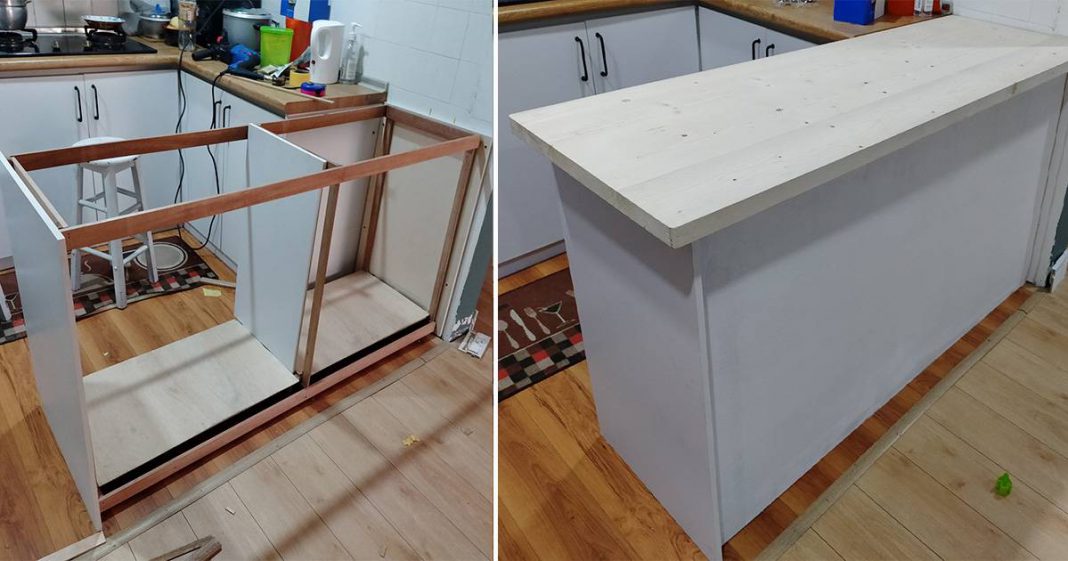 DIY Kaunter Bar Serbaguna Untuk Dapur. Guna Plywood, Nak Buat Pun Mudah ...
