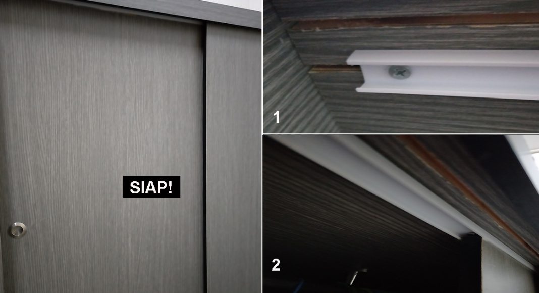 DIY Mudah Baiki Pintu Almari Sliding Yang Rosak. Modal RM2 Saja.