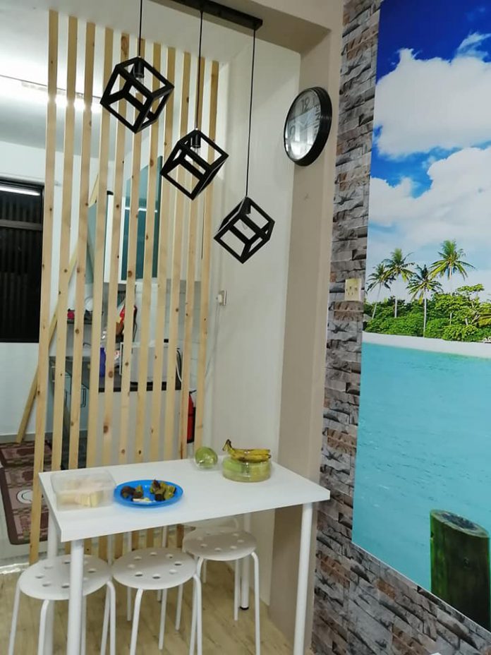 Idea Divider Dari Kayu Pallet Untuk Lindung Ruang Dapur. Mudah Boleh ...