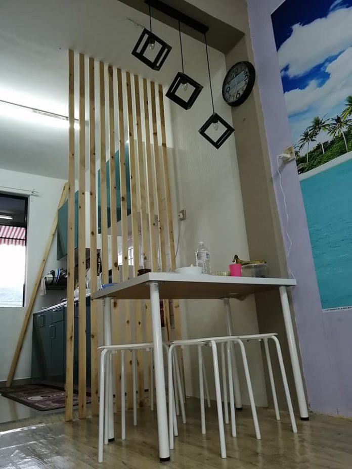 Idea Divider Dari Kayu Pallet Untuk Lindung Ruang Dapur. Mudah Boleh ...