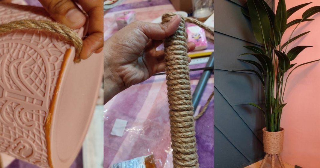 DIY Pasu Hiasan Plastik Jadi Menarik, Hanya Guna Barang Kedai RM2 Saja ...