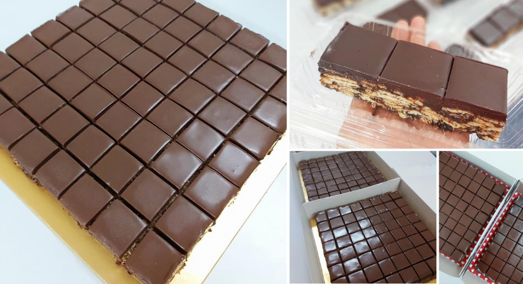 Tip Buat Kek Batik Topping Coklat Yang Cantik, Biskut Pun Lembut Macam Kek