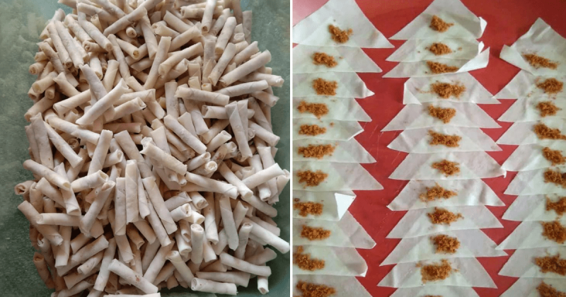 Cara Mudah Buat Popia Mini. Beli Serunding Ready Made, Gulung Ikut Cara ...