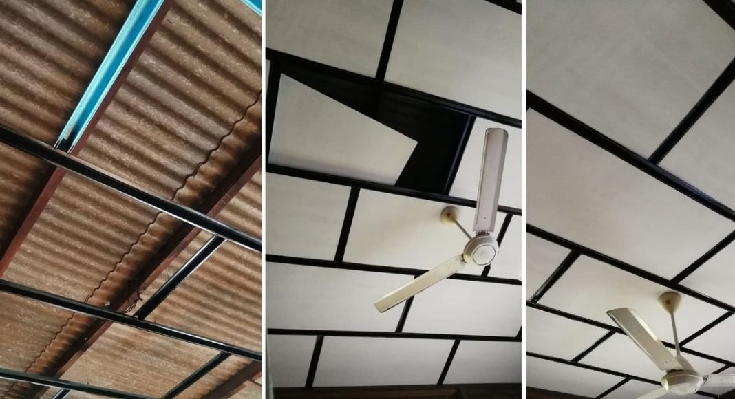 DIY Siling Rumah Kampung Guna Besi Batten, Hasilnya Kemas & Cantik