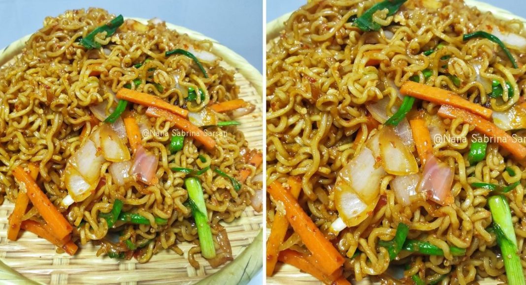 Maggi Goreng Simple Tapi Sedap. Sekali Buat 3 Bungkus Baru Puas Hati