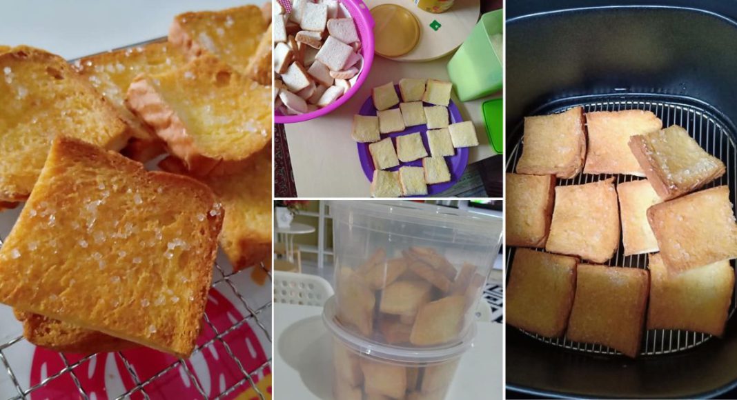 Cara Buat Roti Gula Rangup. Kudapan Mudah, Cicah Air Kopi O Memang Sedap