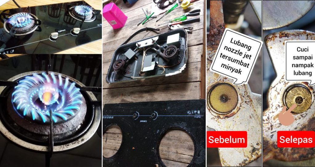 Cara Servis Dapur Gas Kalau Api Dah Makin Kecil. Boleh Guna Cara Ini ...