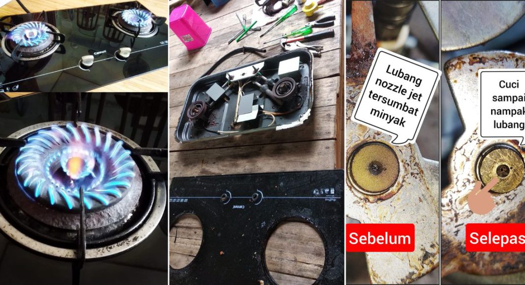 Cara Servis Dapur Gas Kalau Api Dah Makin Kecil. Boleh Guna Cara Ini ...