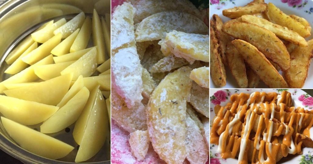 Buat Sendiri Cheezy Potato Wedges, Sebelum Goreng Ikut Teknik Ini ...