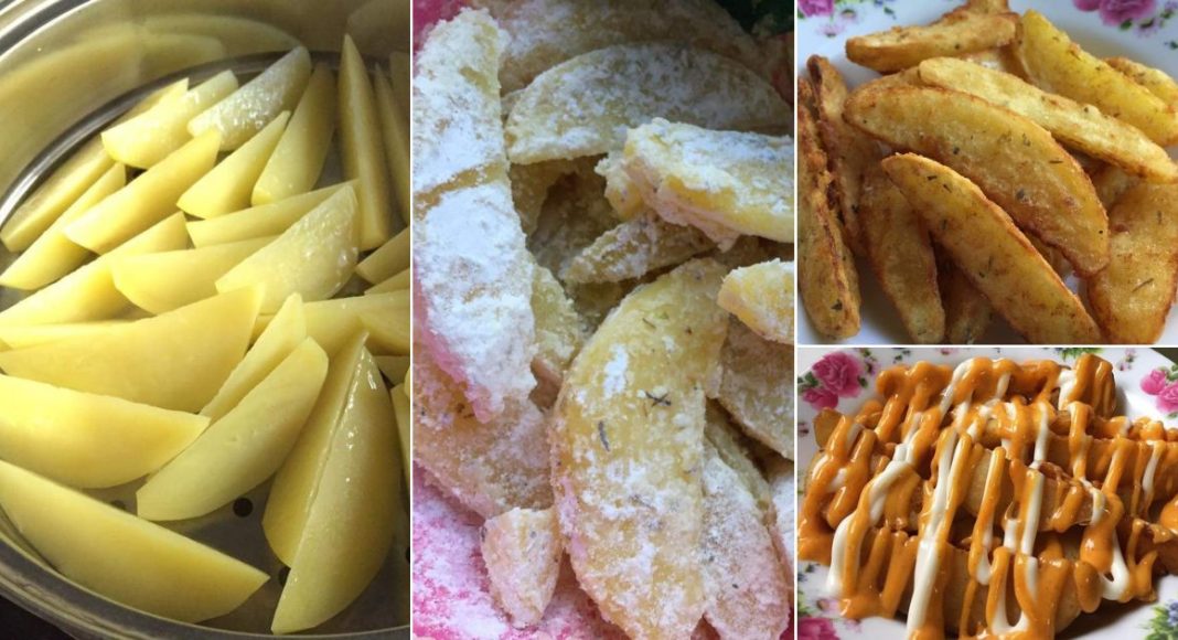 Buat Sendiri Cheezy Potato Wedges, Sebelum Goreng Ikut Teknik Ini ...