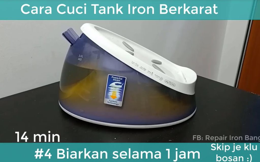 Cara Cuci Tangki Steam Iron Yang Berkarat. Mudah & Boleh Buat Sendiri